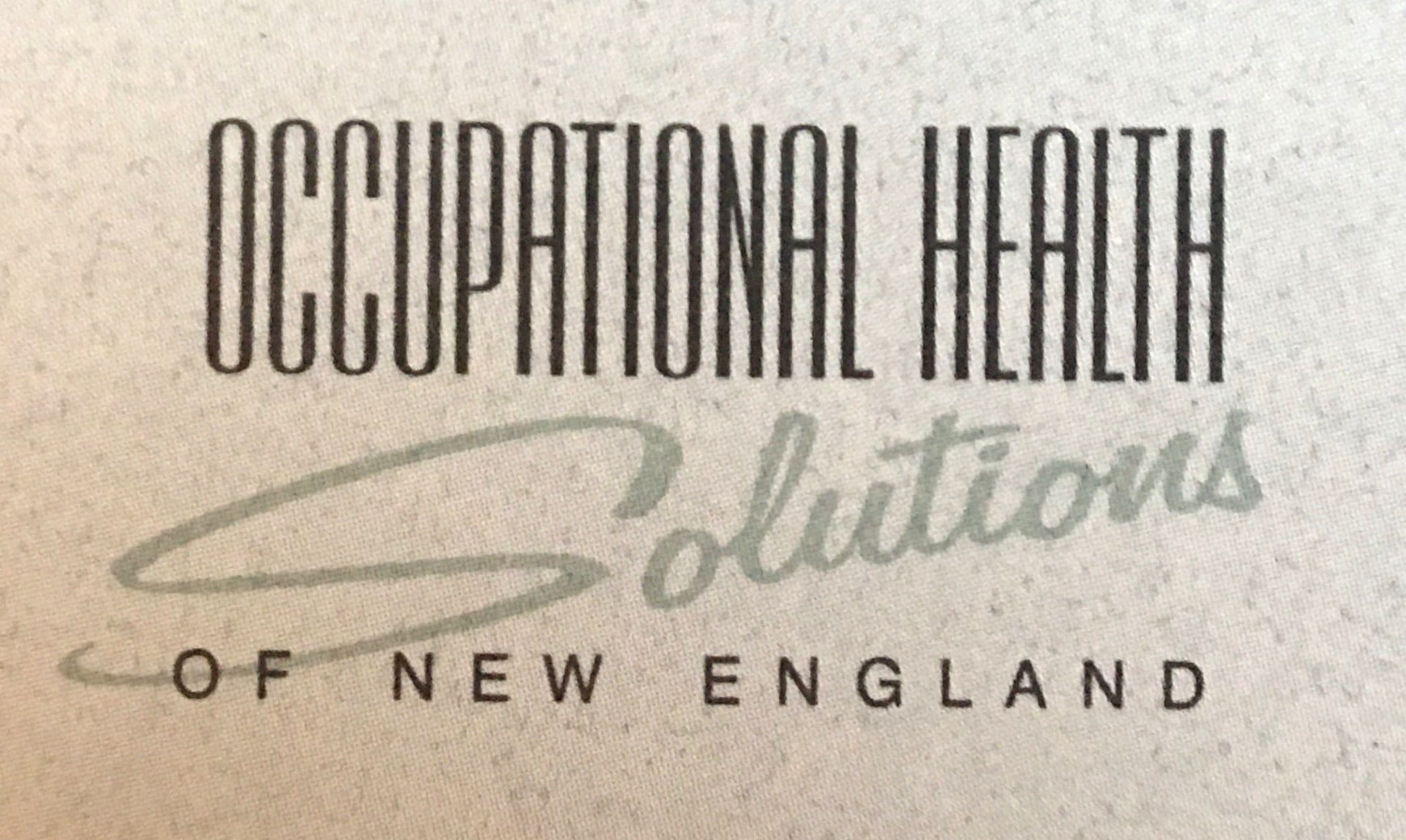 Occupational Health Solutions of New England - Susan Greene Copywriter